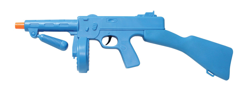 Toy Tommy Gun, Gangster Machine Gun, Friction Sound 1920s Prop