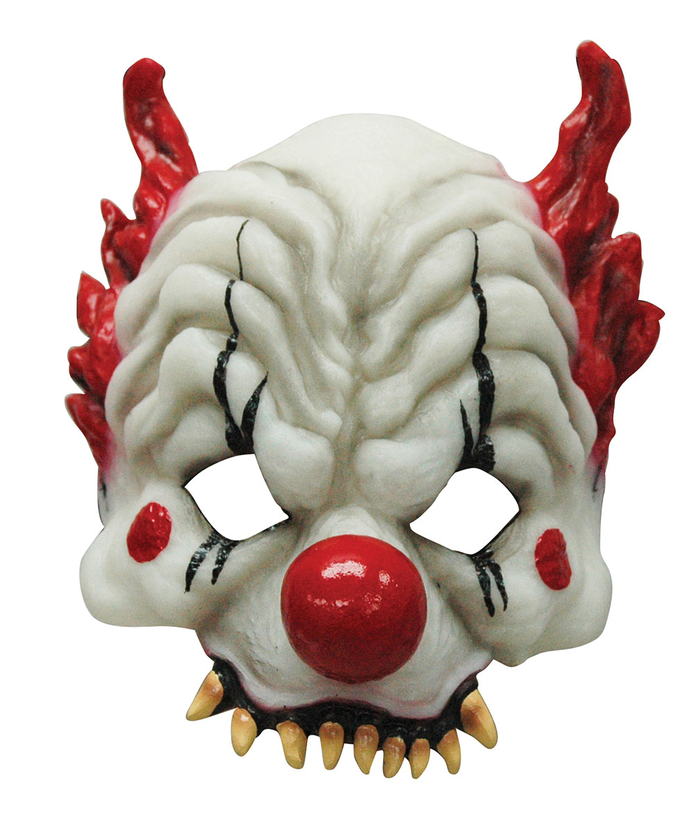 Horror Clown Masks Half Face Mask Glow In the Dark