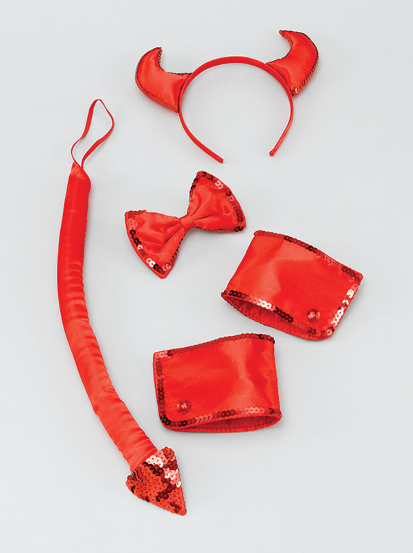 Devil Mask Latex Red Halloween Scary Mask Horror Horns