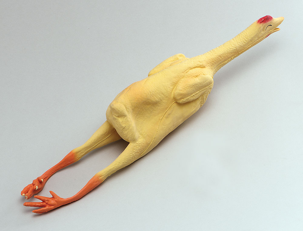 Rubber Chicken Prank, Plucked Chicken Joke 23" Prop Toy Chuck
