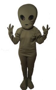 Adult Alien Fancy Dress Space Costume Extra-Terrestrial