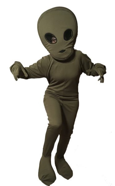 Adult Alien Fancy Dress Space Costume Extra-Terrestrial
