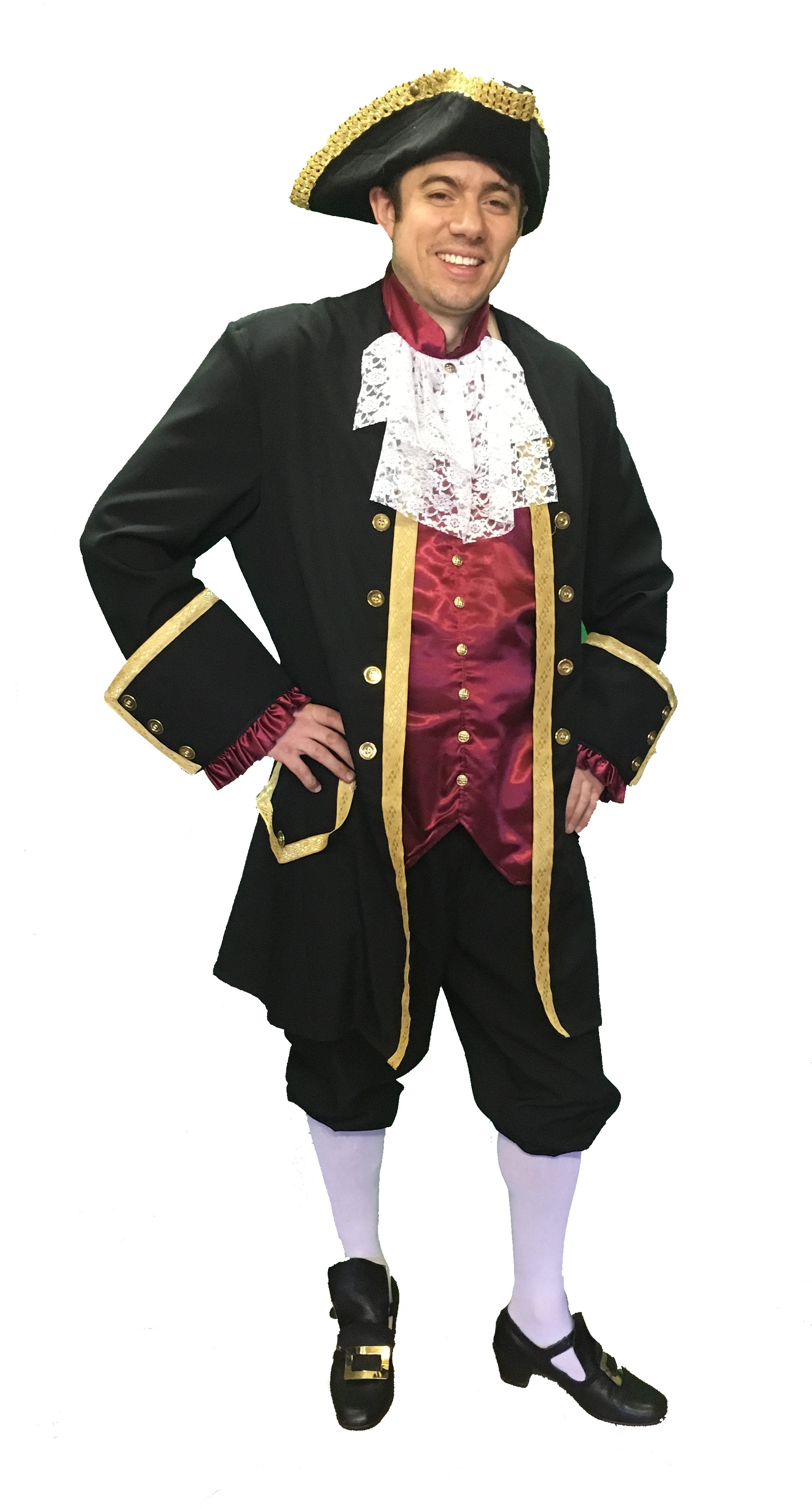 Dark Georgian Costume Male Masquerade Fancy Dress