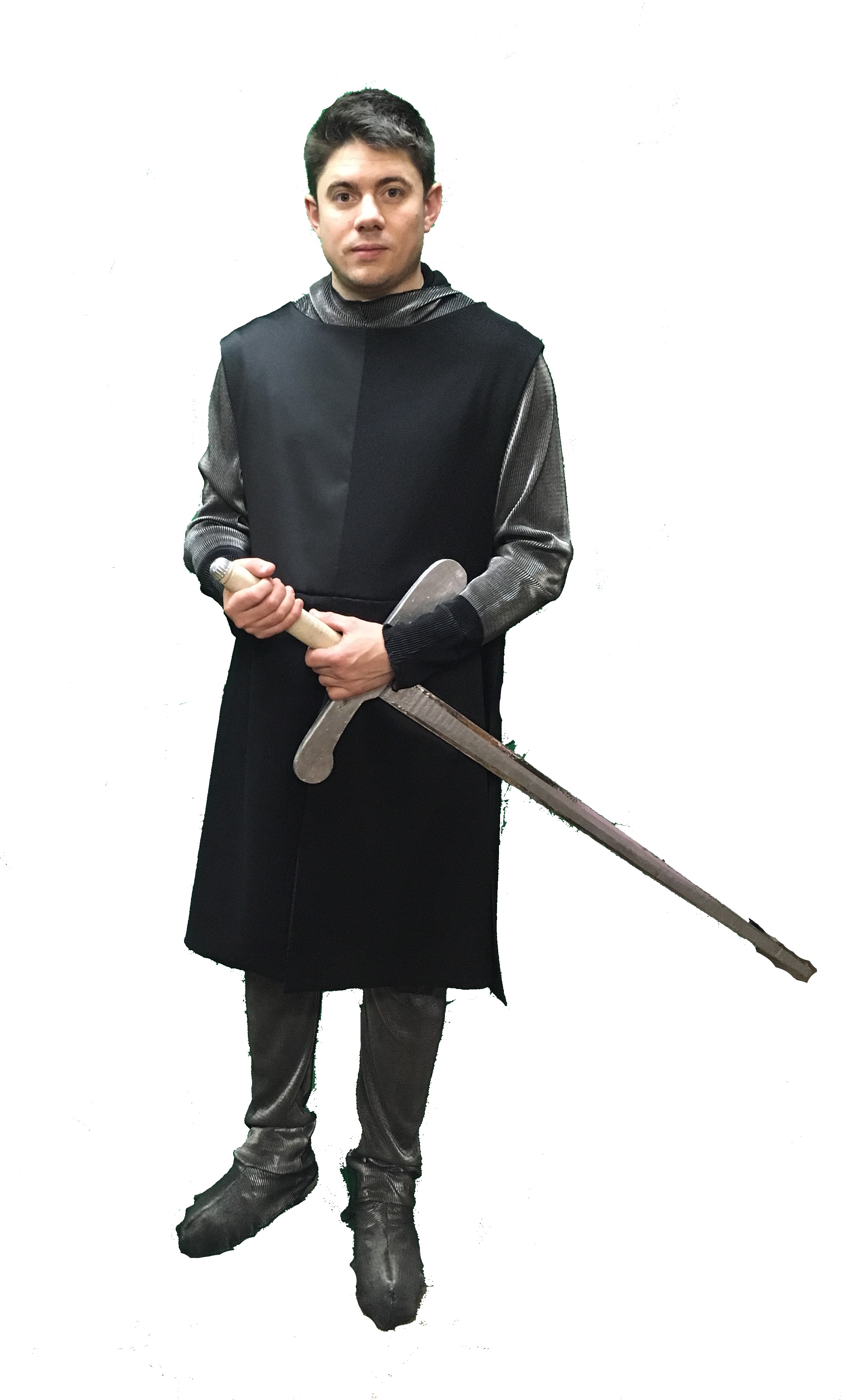 Black Knight Costume Knights of the Round Table Fancy Dress