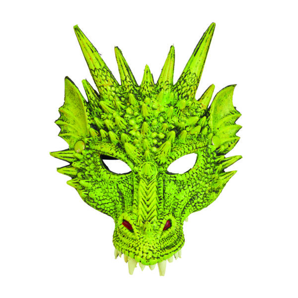 Green Dragon Mask Dragon Head Mask Fantasy Dragon Mask