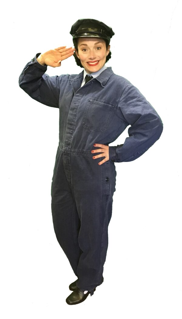 WW2 Womens Factory Worker Outfit Engineer Costume