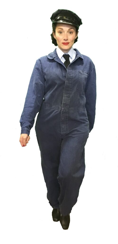 WW2 Womens Factory Worker Outfit Engineer Costume