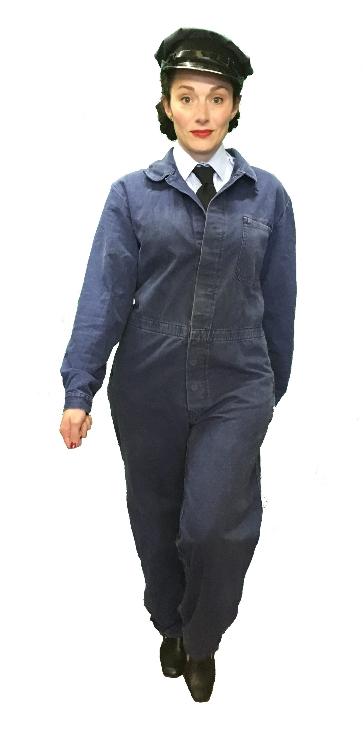 WW2 Womens Factory Worker Outfit Engineer Costume