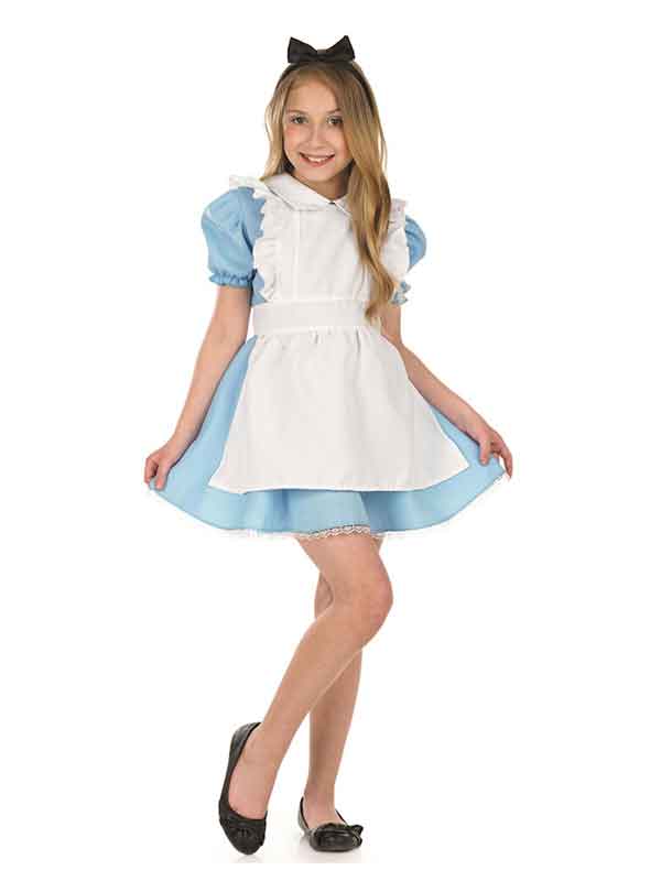 Girls Traditional Alice in Wonderland Costume Alice Dress