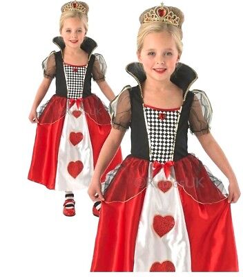 Childs Queen of Hearts, World Book Day Alice In Wonderland Costume